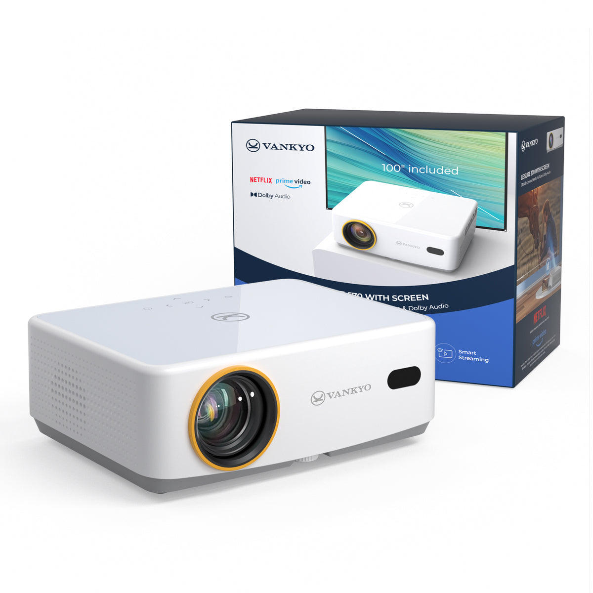 Vankyo Leisure 570B Native 1080P Smart Projector, Netflix-Officially ...