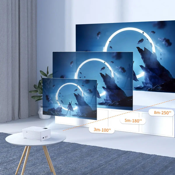 Vankyo Leisure 470 Pro Native 1080P mini Portable Projector with Wifi ...