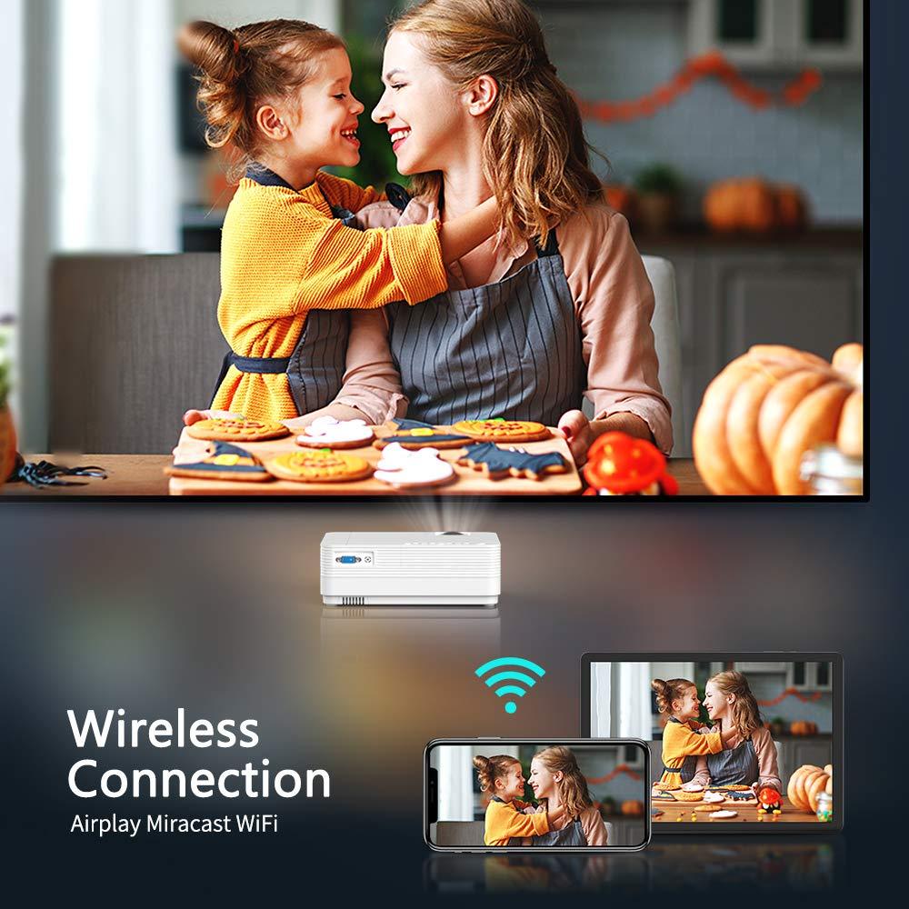 VANKYO Leisure 470 Native 720p Mini Projector with Roku Express and Sc